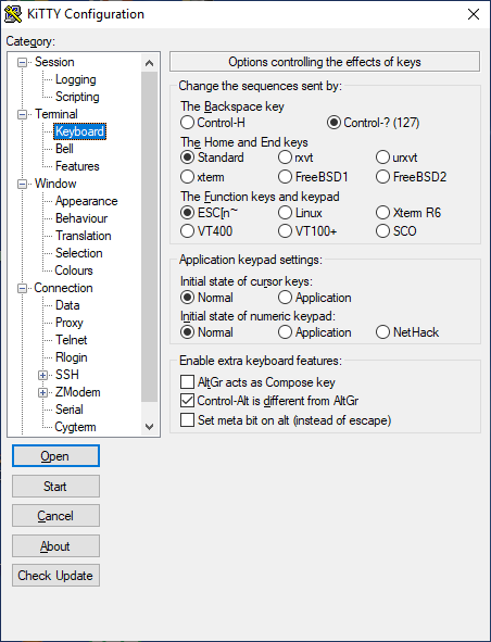 Function keys F1-F4 not working – talkkonnect